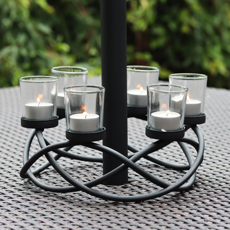 Metro Lane Defaria Iron Tabletop Candlestick | Wayfair.co.uk